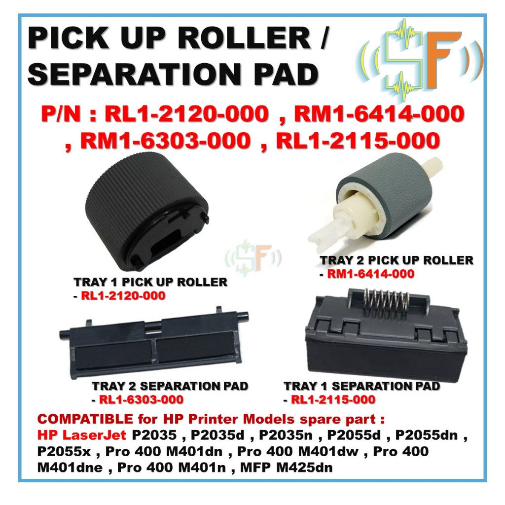 Pick Up Roller RL1-2120 RM1-6414 Separation Pad RM1-6303 RL1-2115 for ...