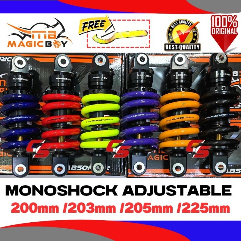 MAGIC BOY MONOSHOCK ADJUSTABLE ORIGINAL ABSORBER LC135 Y15ZR Y16ZR ...