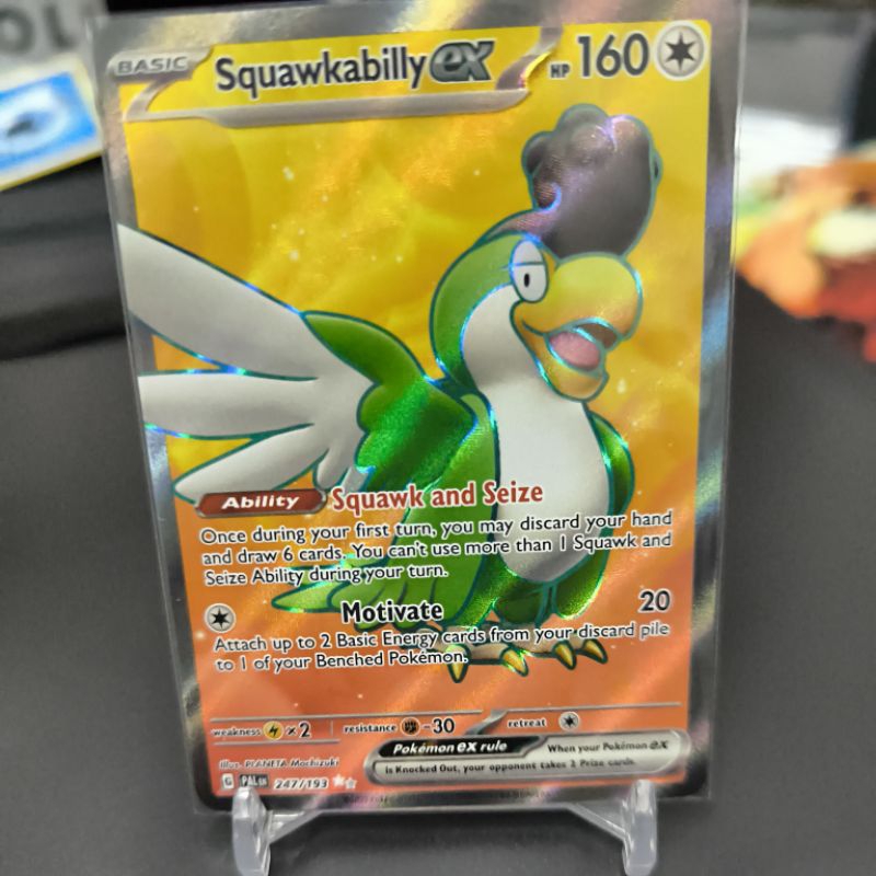 SQUAWKABILLY EX FA 247/193 PALDEA EVOLVED | Shopee Malaysia
