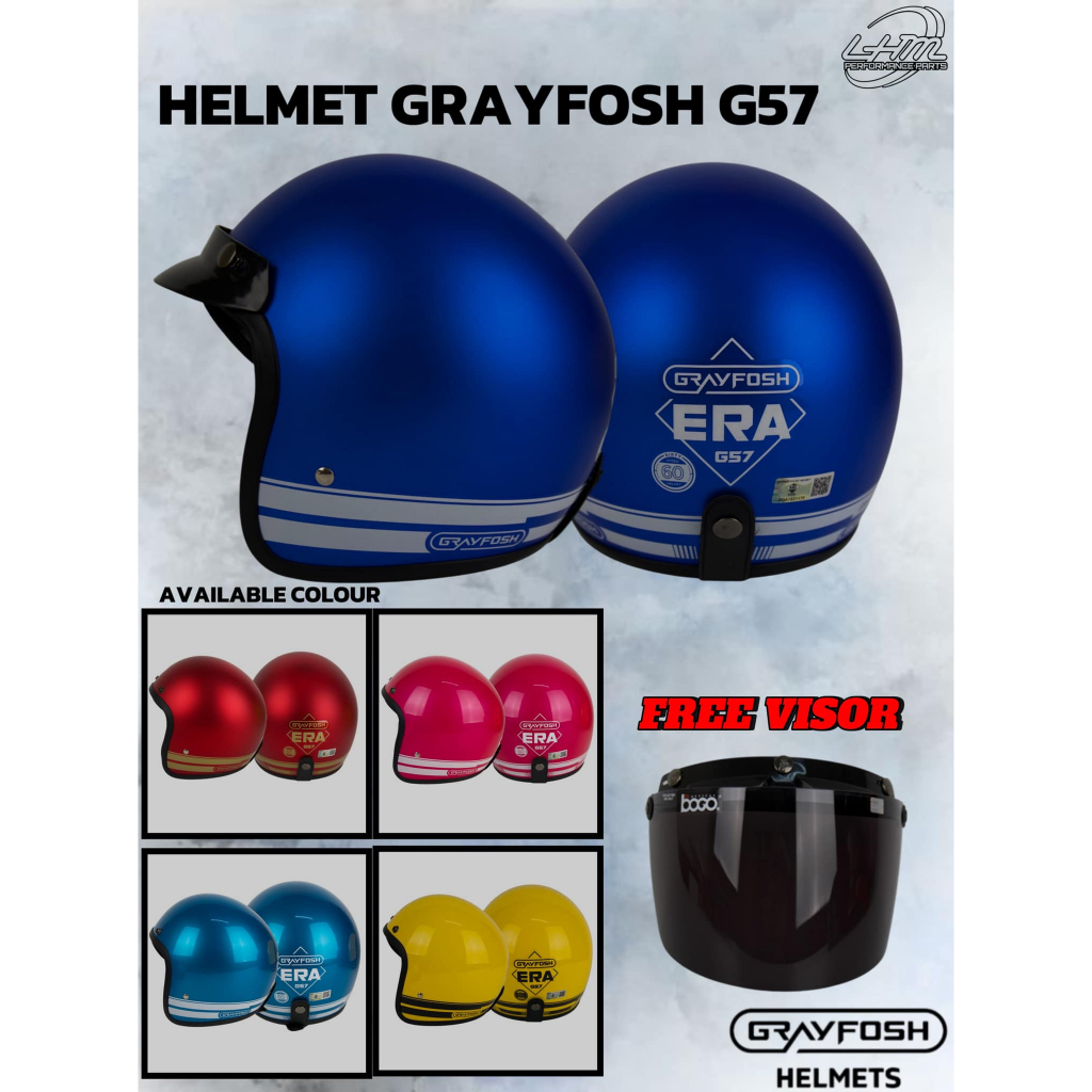 Grayfosh G57 Era 3 Pin Helmet X-dot Gracshaw Replica MS88 SGV Multi ...