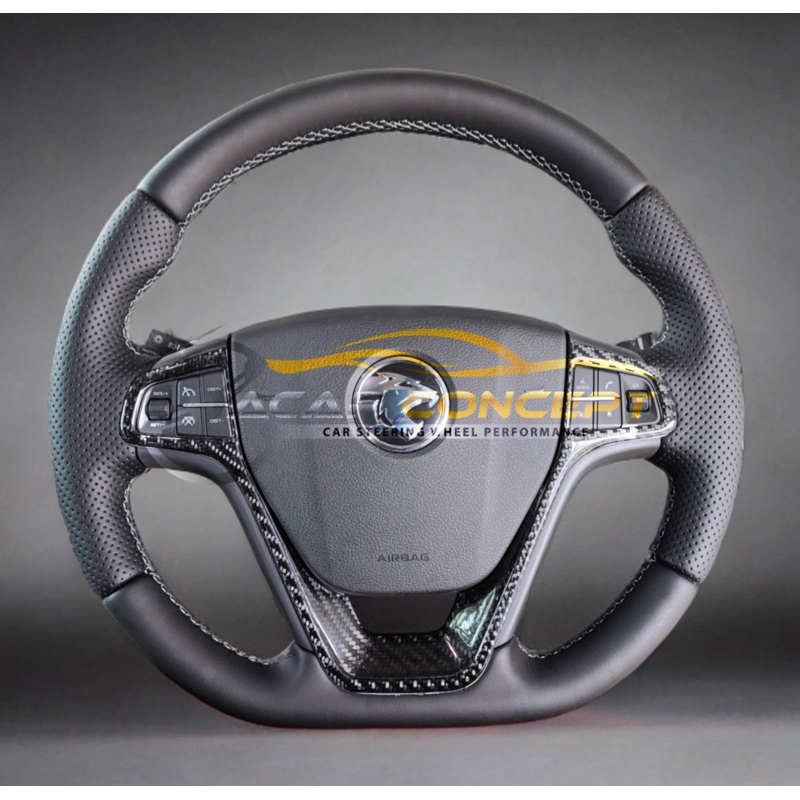 [Nappa Leather Series] Proton X70 Cover Steering Wheel Wrap Leather ...