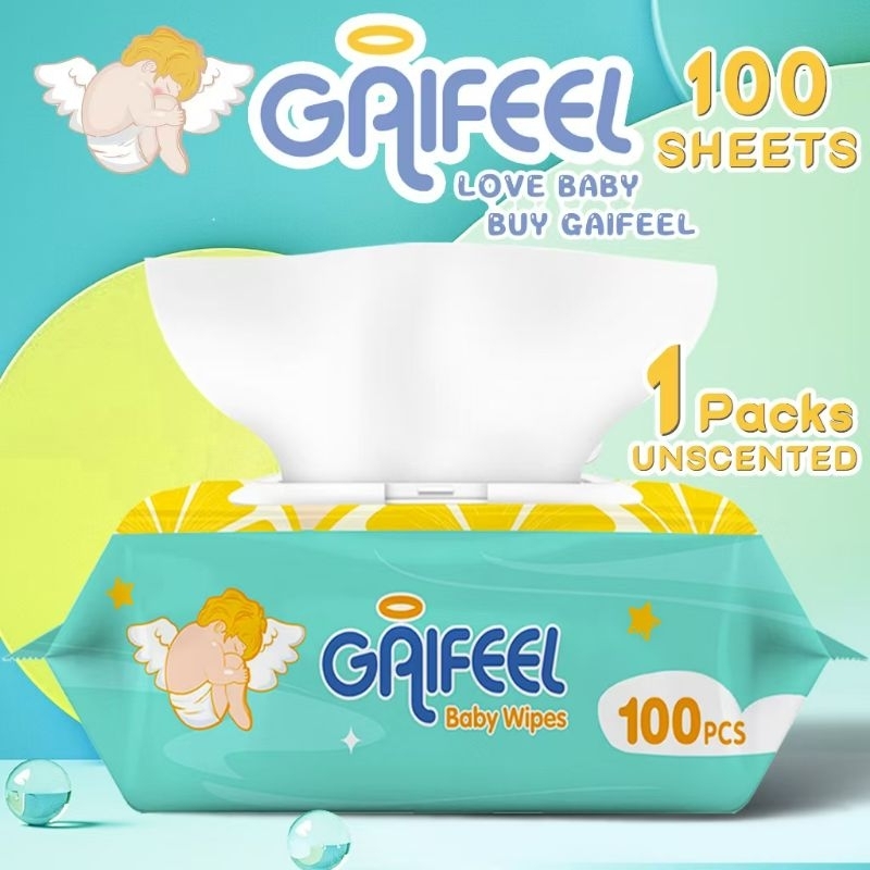 GAIFEEL bayi tisu basah l00 lapis/pek / Gaifeel Baby Wipes Wet Tissue ...