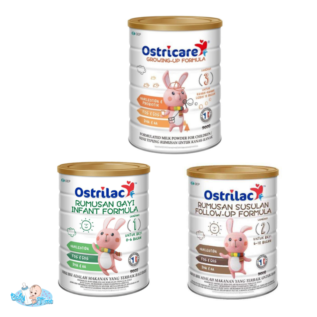 Ostricare / Ostrilac Step 1/ Step 2/ Step 3 Cow Milk Formula 900g Baby ...