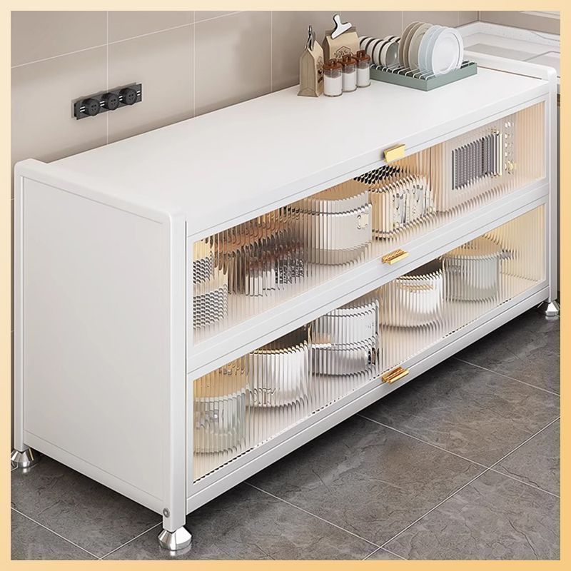 Kitchen Multi-Level Storage Cabinet, Sideboard, Dish Cabinet, Microwave ...