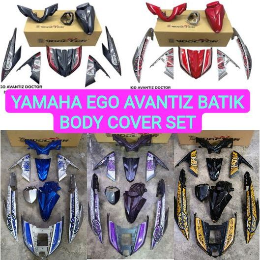 YAMAHA EGO AVANTIZ BATIK BODY COVER SET WITH SIAP STICKER TANAM 2K ...