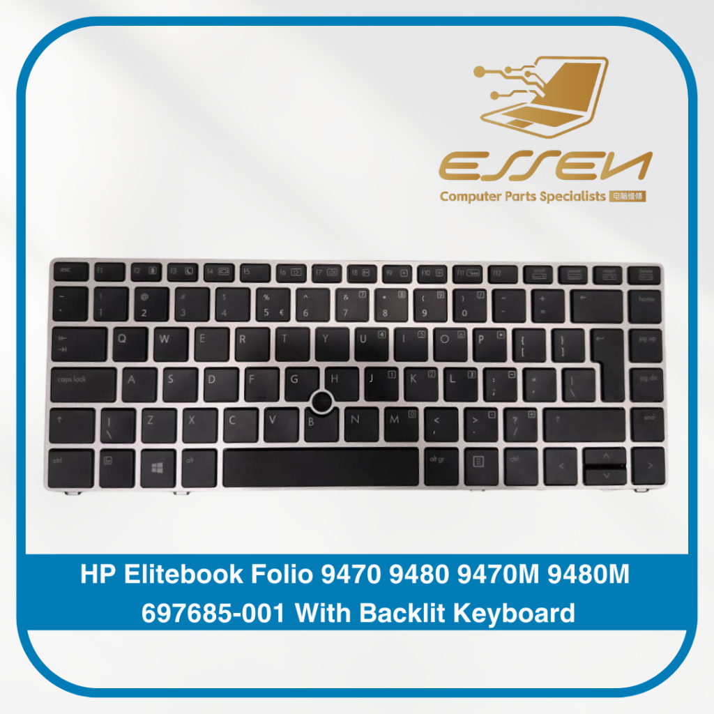 Replacement Keyboard For HP Elitebook Folio 9470 9480 9470M 9480M ...