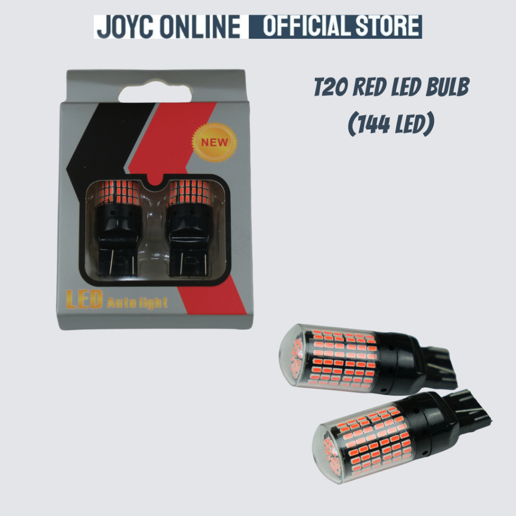 (1SET 2 PCS) T20 RED LED BULB 144LED Tail Lamp Led Bulb Car Reverse ...