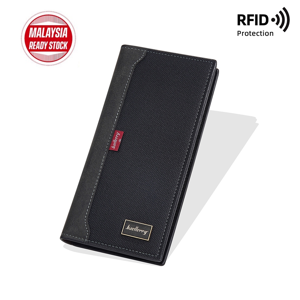 Dompet Lelaki Panjang High Capacity Long Men Wallet RFID Protect ...