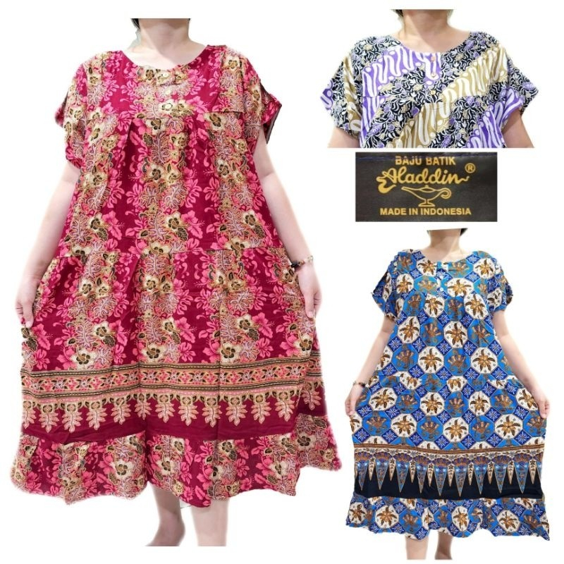 BATIK DRESS SUSUN / BAJU BATIK DRESS NEW ARRIVAL PLUS SIZE WOMEN ...