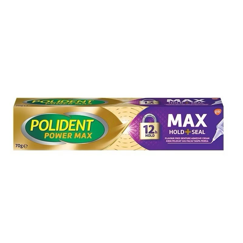 Polident Adhesive Max Hold + Seal / Polident Denture Adhesive Cream ...