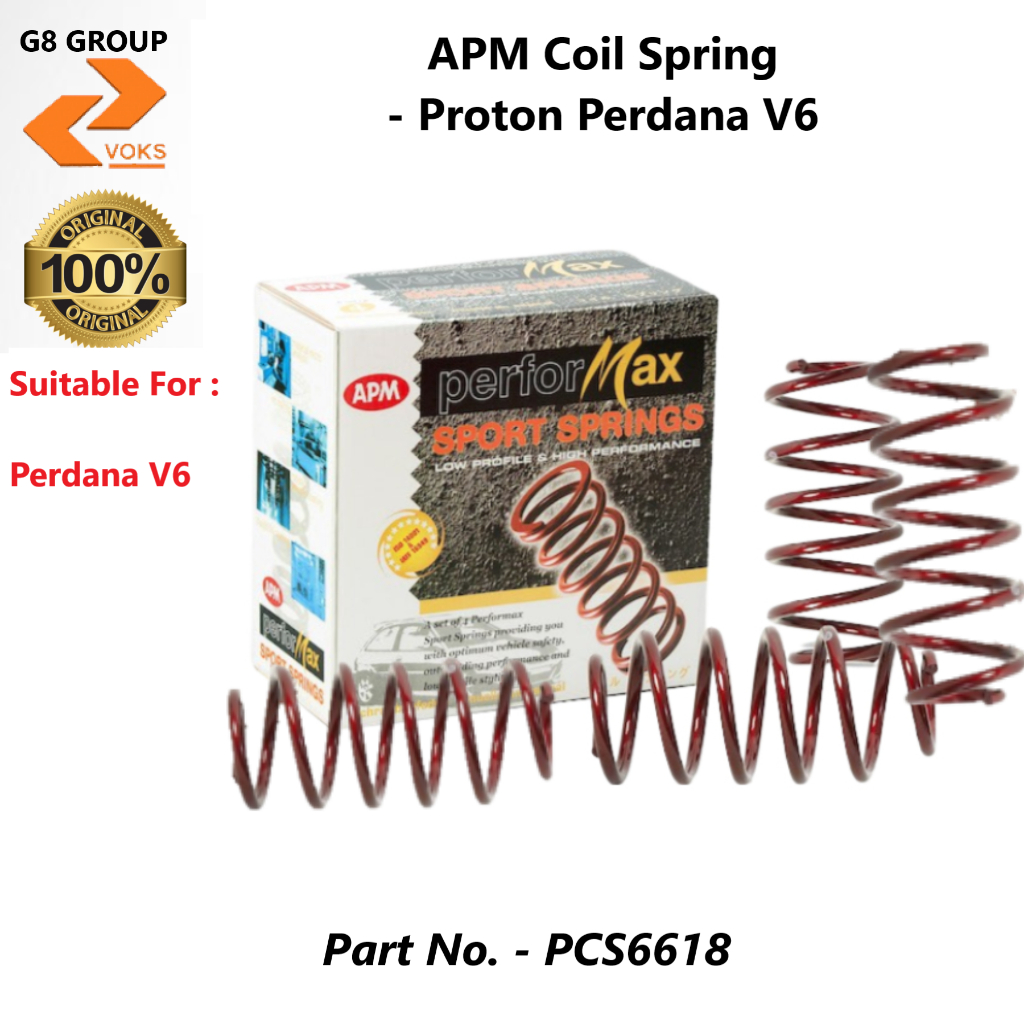 APM Coil Spring ( 4 pcs ) - Proton Perdana V6 ( PCS6618 ) | Shopee Malaysia