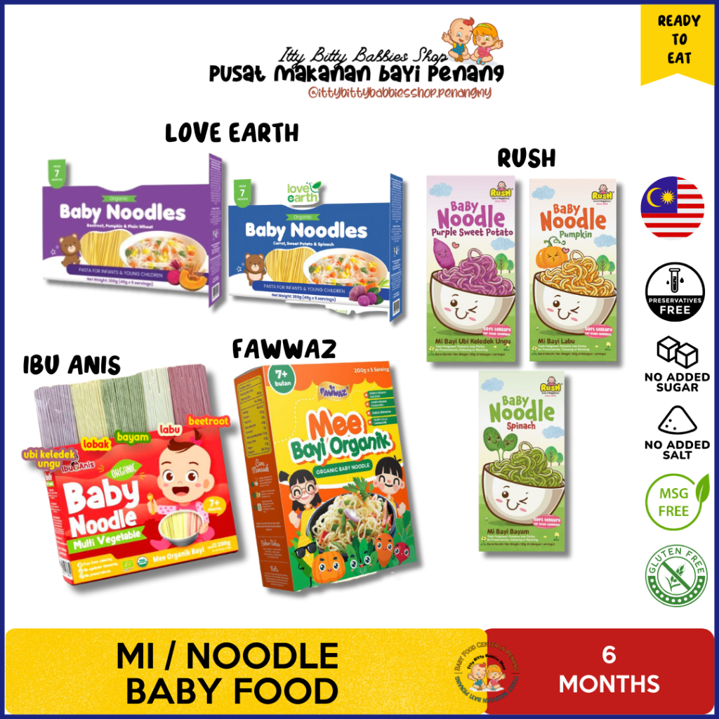Noodle Organik (Mee Organik untuk bayi) | Shopee Malaysia