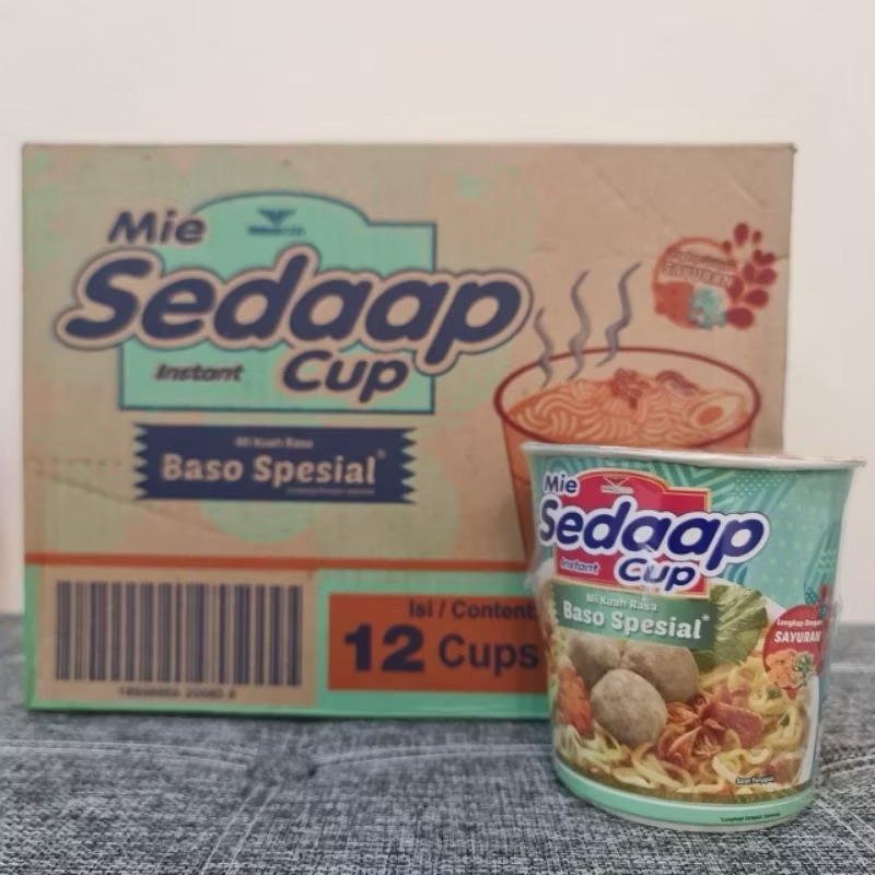 MI SEDAP CUP 🍝 VARIASI RASA 1 CARTON 12 CUP ASLI INDONESIA 🇮🇩 | Shopee ...
