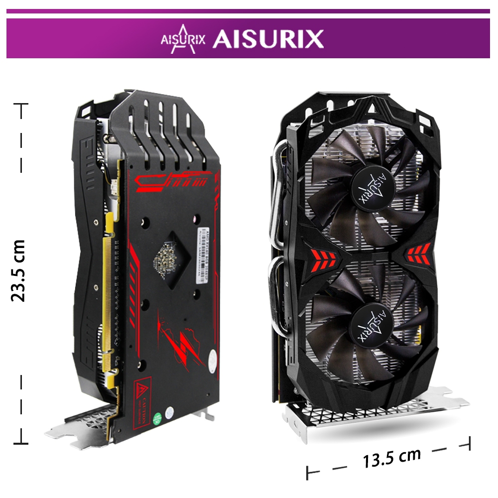 AISURIX Brand New Graphics Card RX 580 8GB AMD Radeon Computer GPU ...