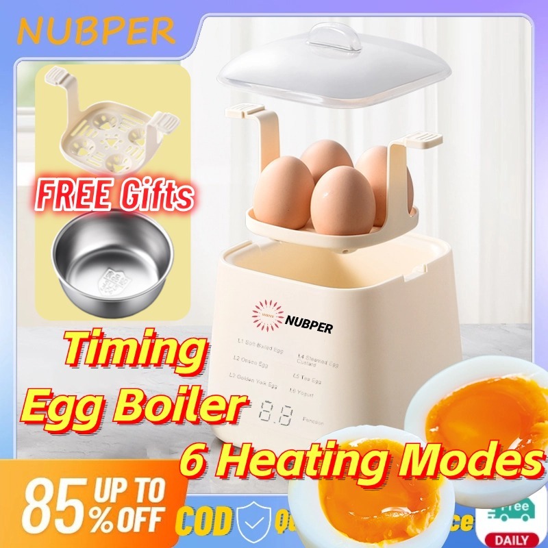 Egg Boiler NUBPER Multifunctional Egg Cooker for Breakfast Egg Steamer ...