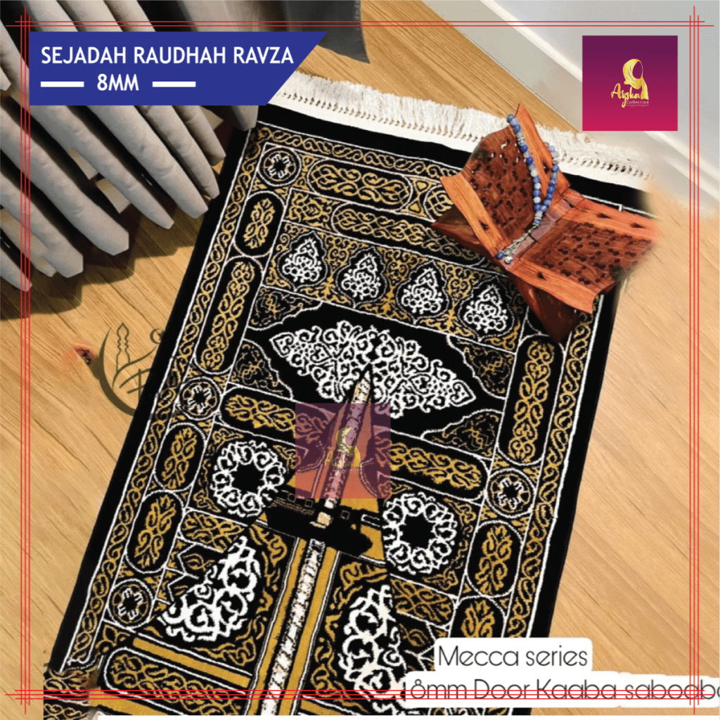 Sejadah Turki Raudhah Razva Original Tebal 8MM Bunga Raudah Masjid ...