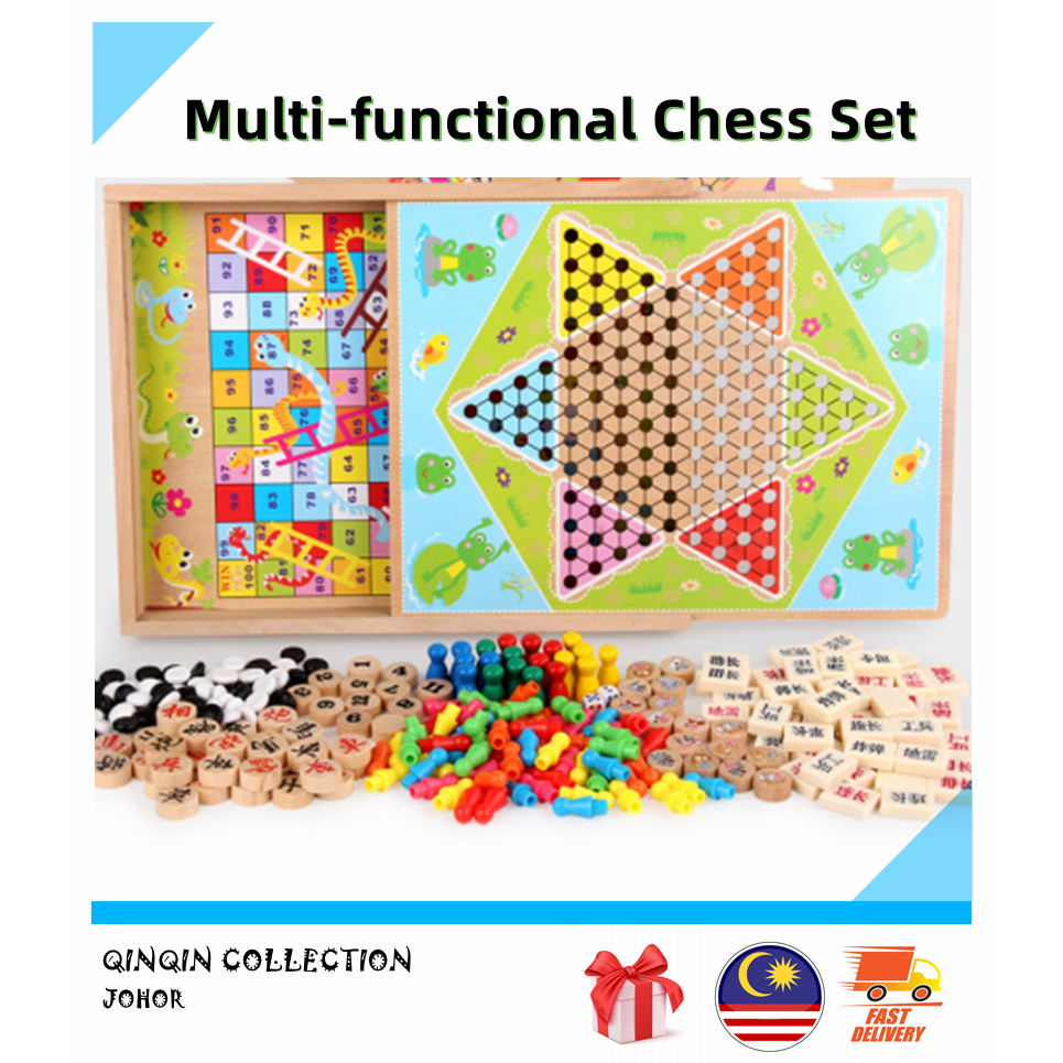 9/19 in 1 Board Game Family Game Flying Chess Animal Snake Chess Games ...