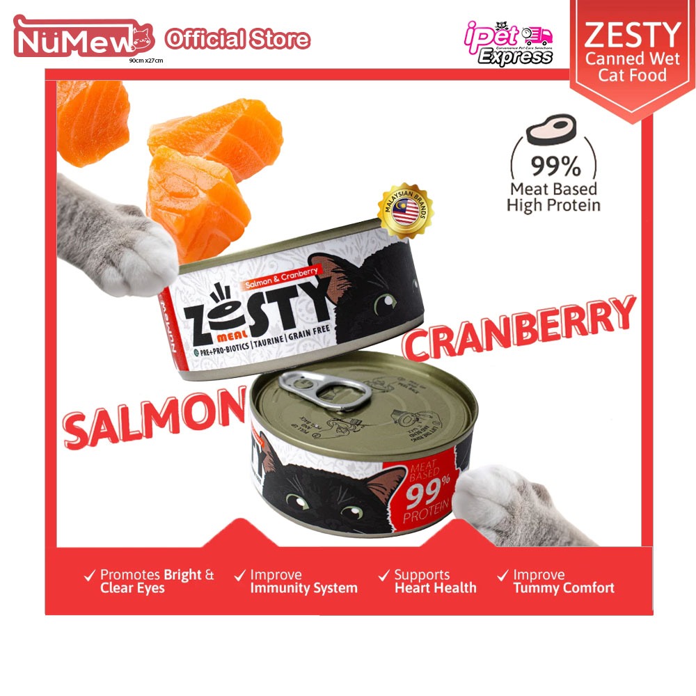 Numew Zesty Meal - Salmon & Cranberry 100g | Shopee Malaysia