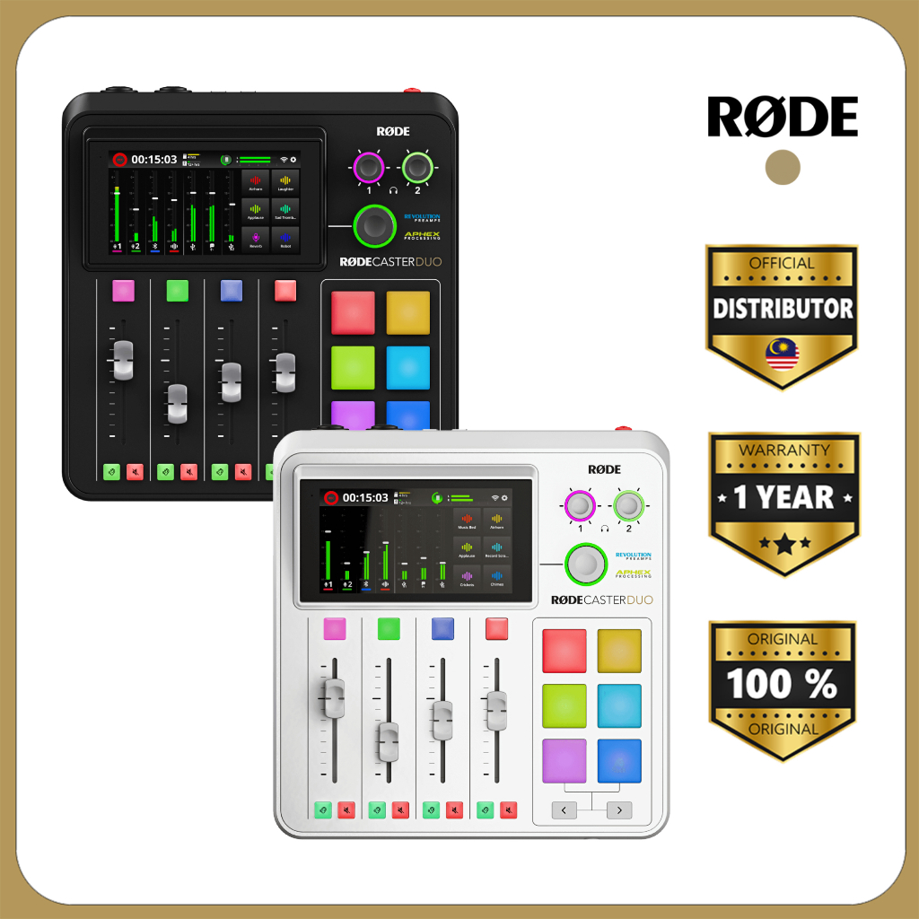 RODE Caster Duo Integrated Audio Production Studio For Podcasters ...