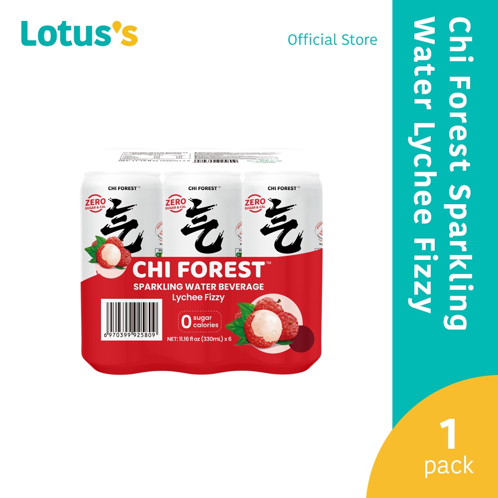 Chi Forest Sparkling Water Lychee Fizzy 6x330ML | Shopee Malaysia