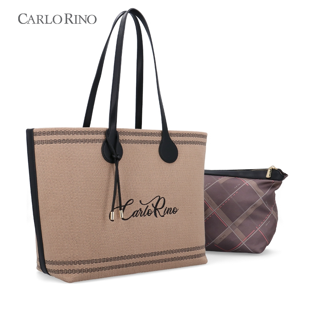 Carlo Rino CR Montie Canvas Tote Bag - Black | Shopee Malaysia