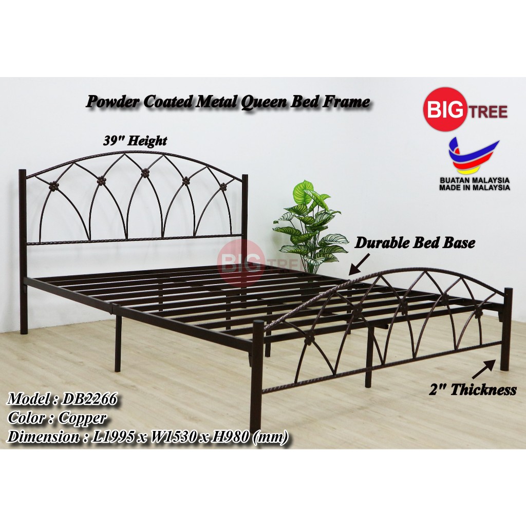 Big Tree Modern Design Metal Queen Bed Frame / Powder Coated Metal ...