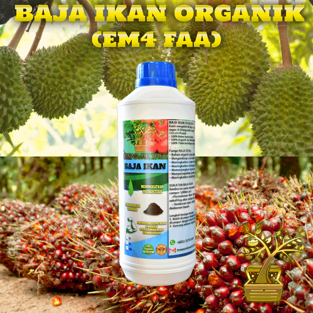 BAJA IKAN UNTUK PERTANIAN 1 LITER #ORGANIK #EM4 /FISH AMINO ACIDS (FAA ...
