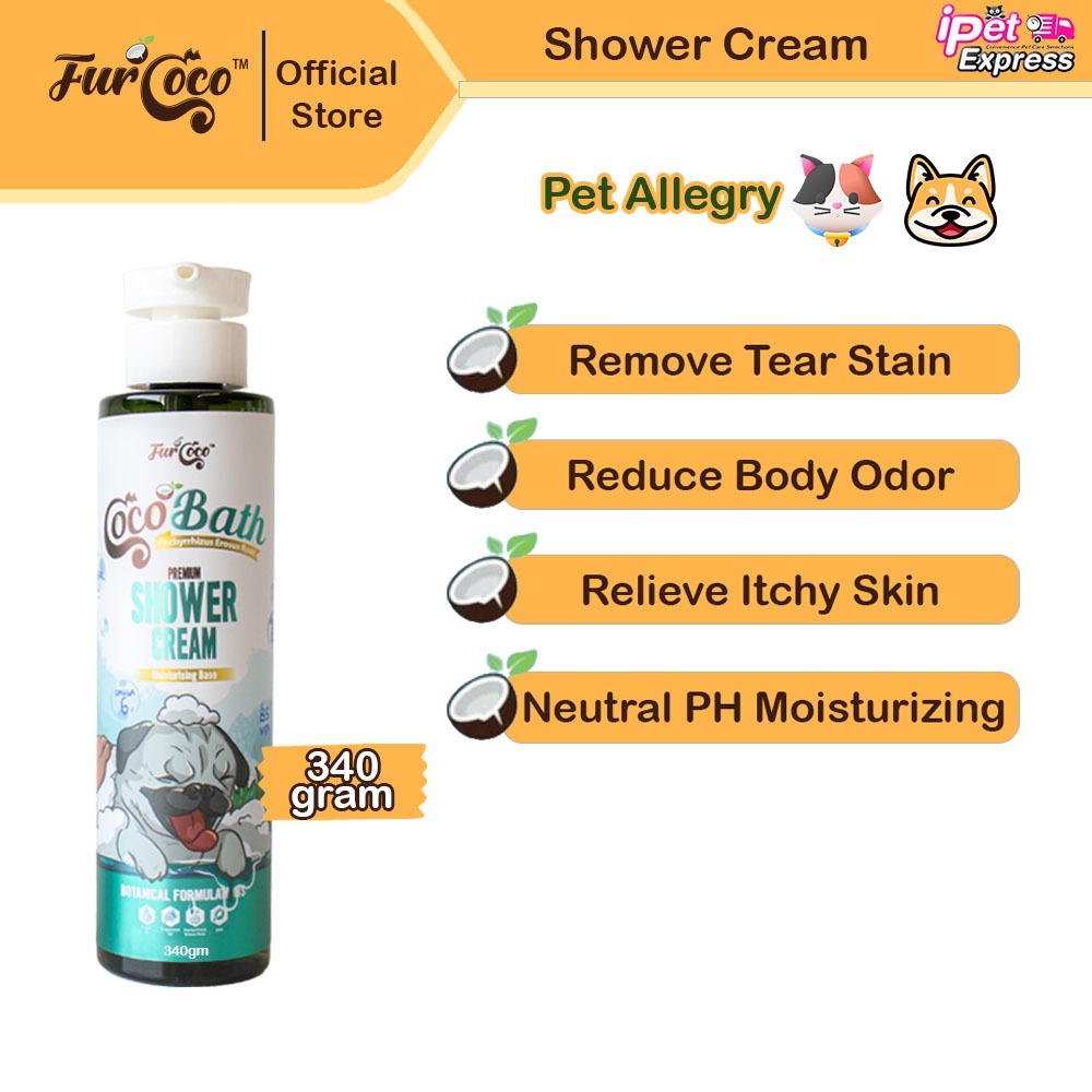 Furcoco Coco Bath Pet Premium Shower Cream - 340g | Shopee Malaysia