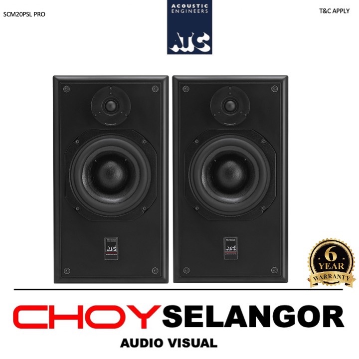ATC SCM20PSL Pro Passive 2Way Bookshelf Speaker Pair | Shopee Malaysia