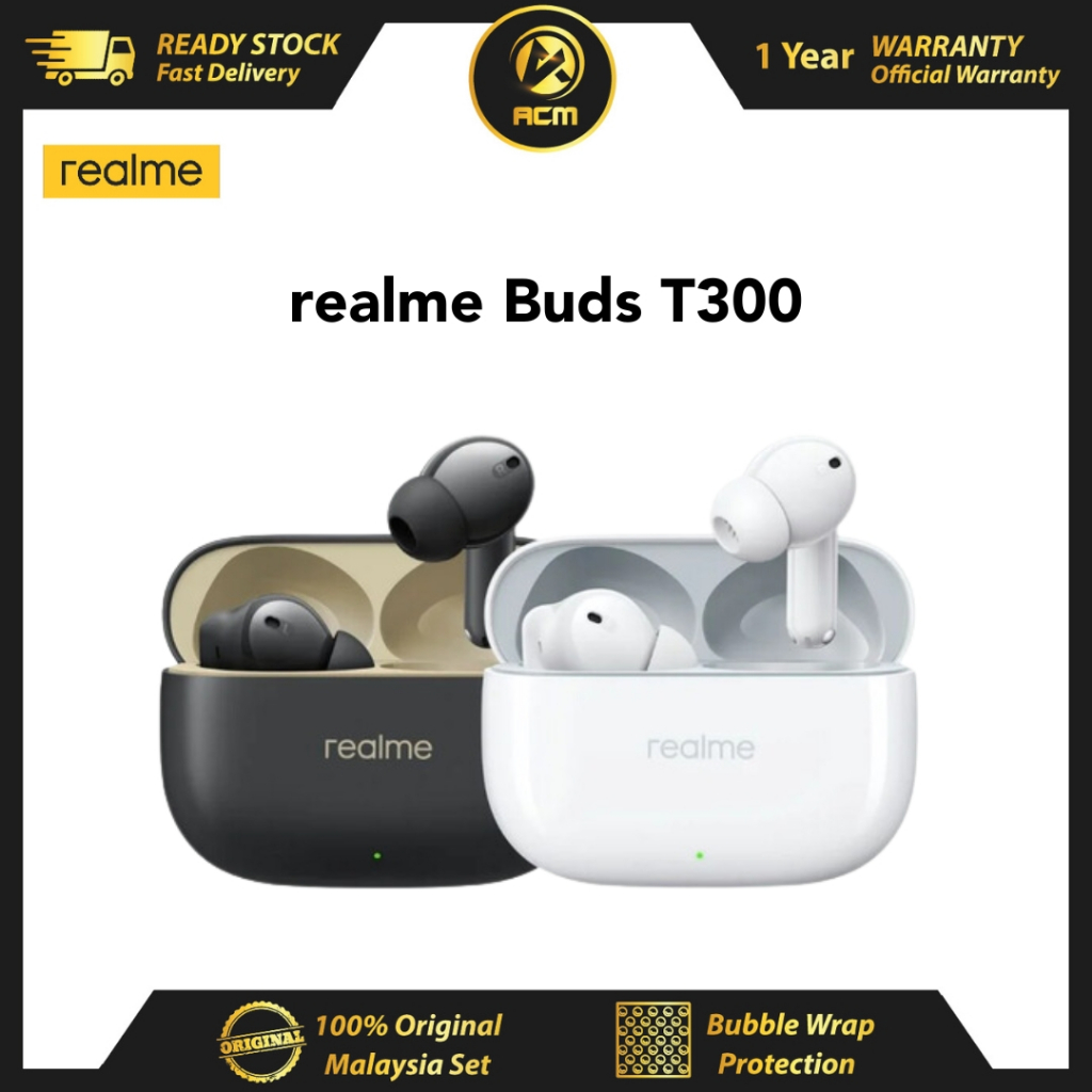 Ready Stock realme Buds T300 (REALME MALAYSIA) | Shopee Malaysia
