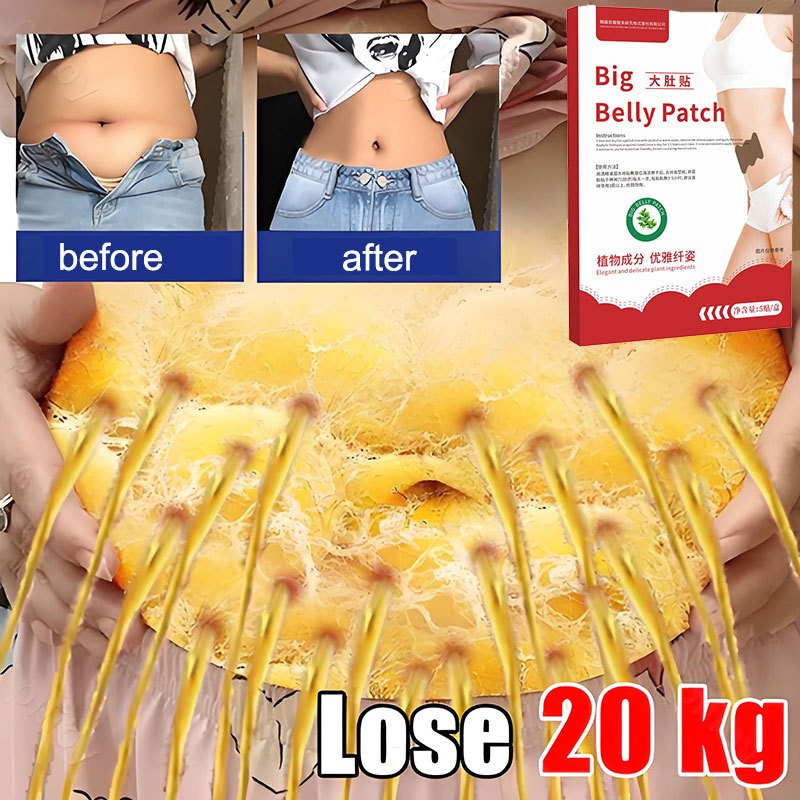 detox slimming patch 肚臍貼 big belly patch 5pcs fat burner weight loss Detox buang lemak 瘦身 瘦大肚子 ...