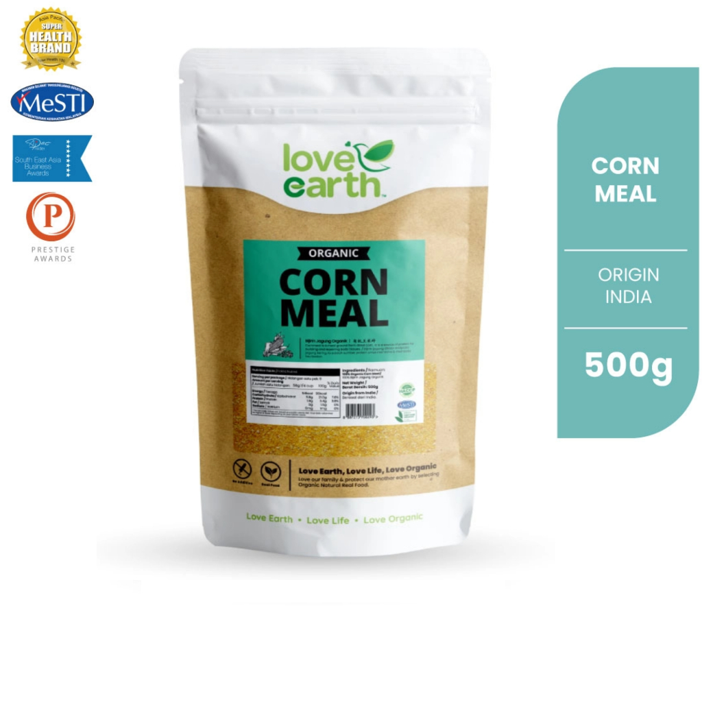 LOVE EARTH Organic Corn Meal 500g | Shopee Malaysia