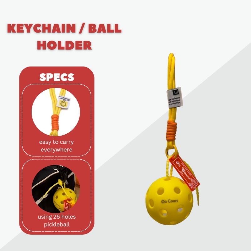 Pickleball Ball Pickle Ball & Ball Holder 匹克球 Keychain READY STOCK ...