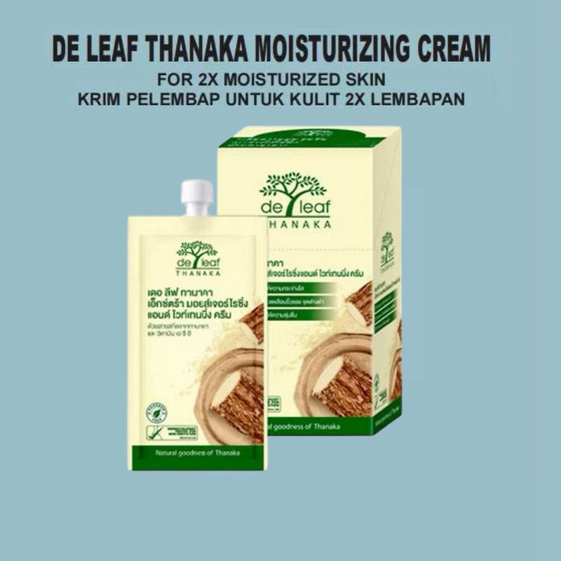 De Leaf Thanaka Moisturizing and Whitening Cream 7g | Shopee Malaysia