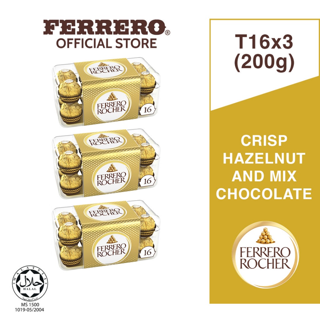 Bundle of 3- Ferrero Rocher - Sharing Box (T16) | Shopee Malaysia