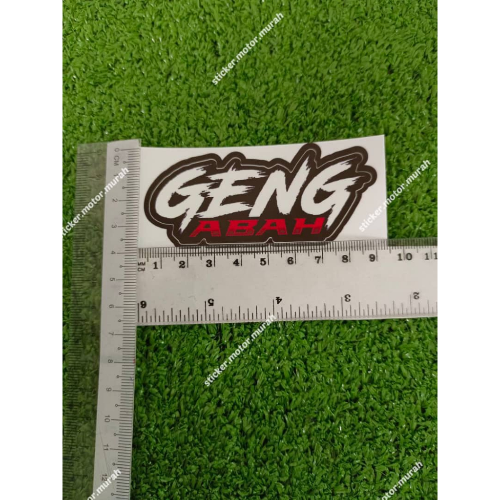STICKER MINI GENG ABAH | Shopee Malaysia