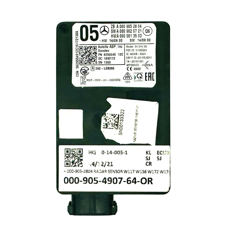 USED W176 Radar Sensor Mercedes Benz A CLA Class W117 A180 CLA180 ...