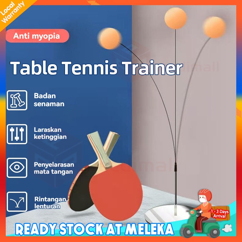 Portable Ping Pong Trainer Kids Rebound Table Tennis Ping Pong Paddle ...