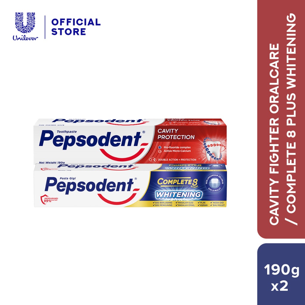 [FREE Mug (Min Spend RM13.90)] Pepsodent Cavity Fighter + Complete 8 ...