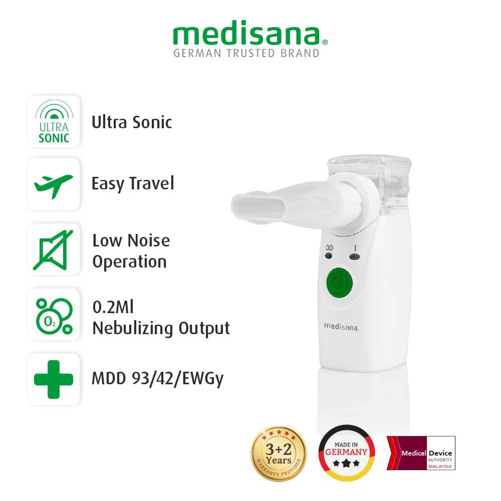 Medisana IN525 Ultrasound Inhaler Inhalator /Inhaler Ultrasonik Mudah ...