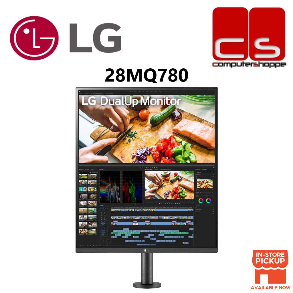 LG 28MQ780 27.6'' SDQHD HDR 10 Nano IPS DualUp Productivity Monitor ...