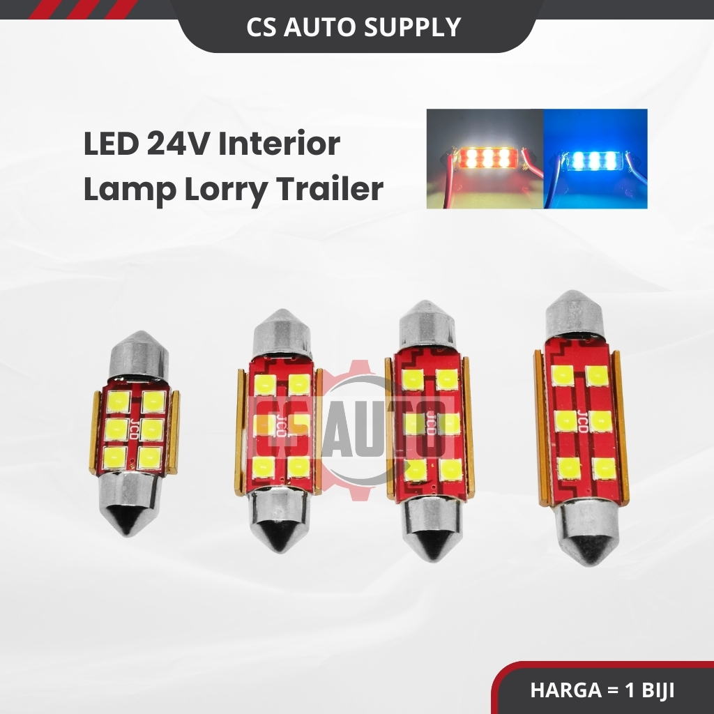 CS Led 24V smd Cabin Room Lamp Festoon Long light Bulb Bullet for Lorry ...
