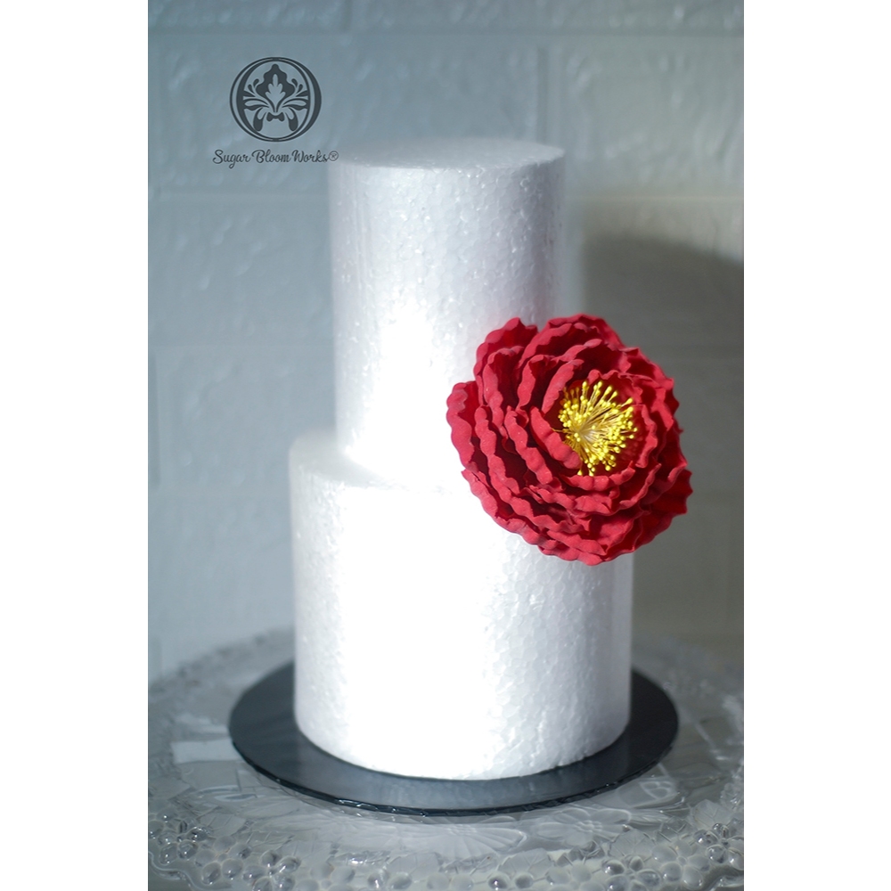 A Gumpaste Flower Open Peony READY STOCK Cake Topper / Bunga Hiasan Kek ...