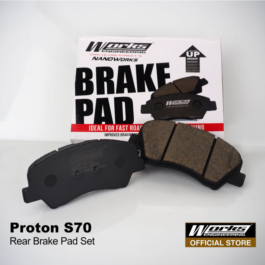 Proton S70 PRO-ULTRA STREET 5 NanoWorks Performance Brake Pads | Shopee ...