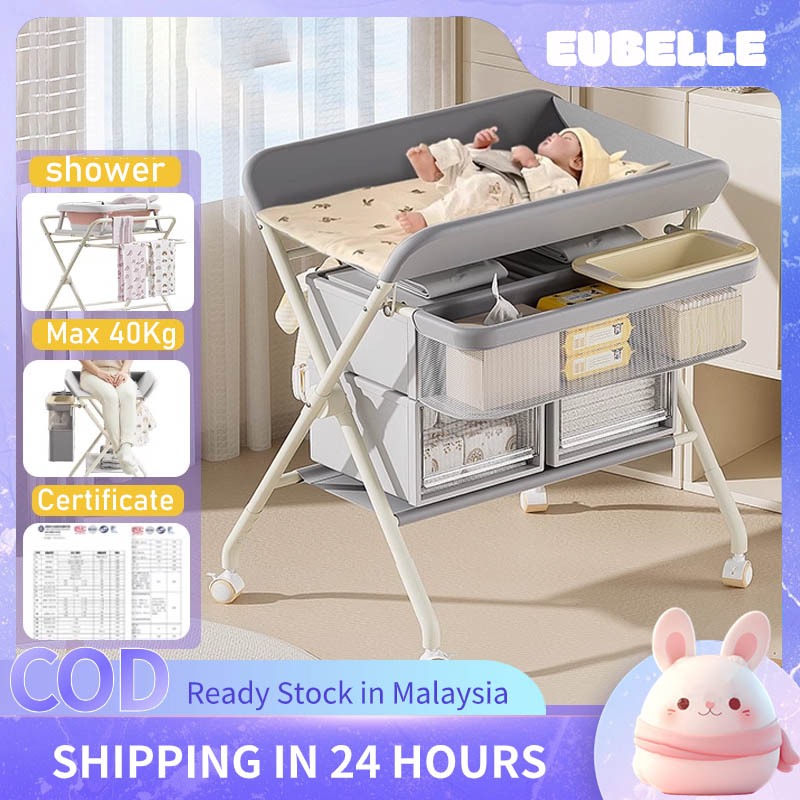 Baby Diapers Changing Table Foldable Adjustable Diapers table Multi ...
