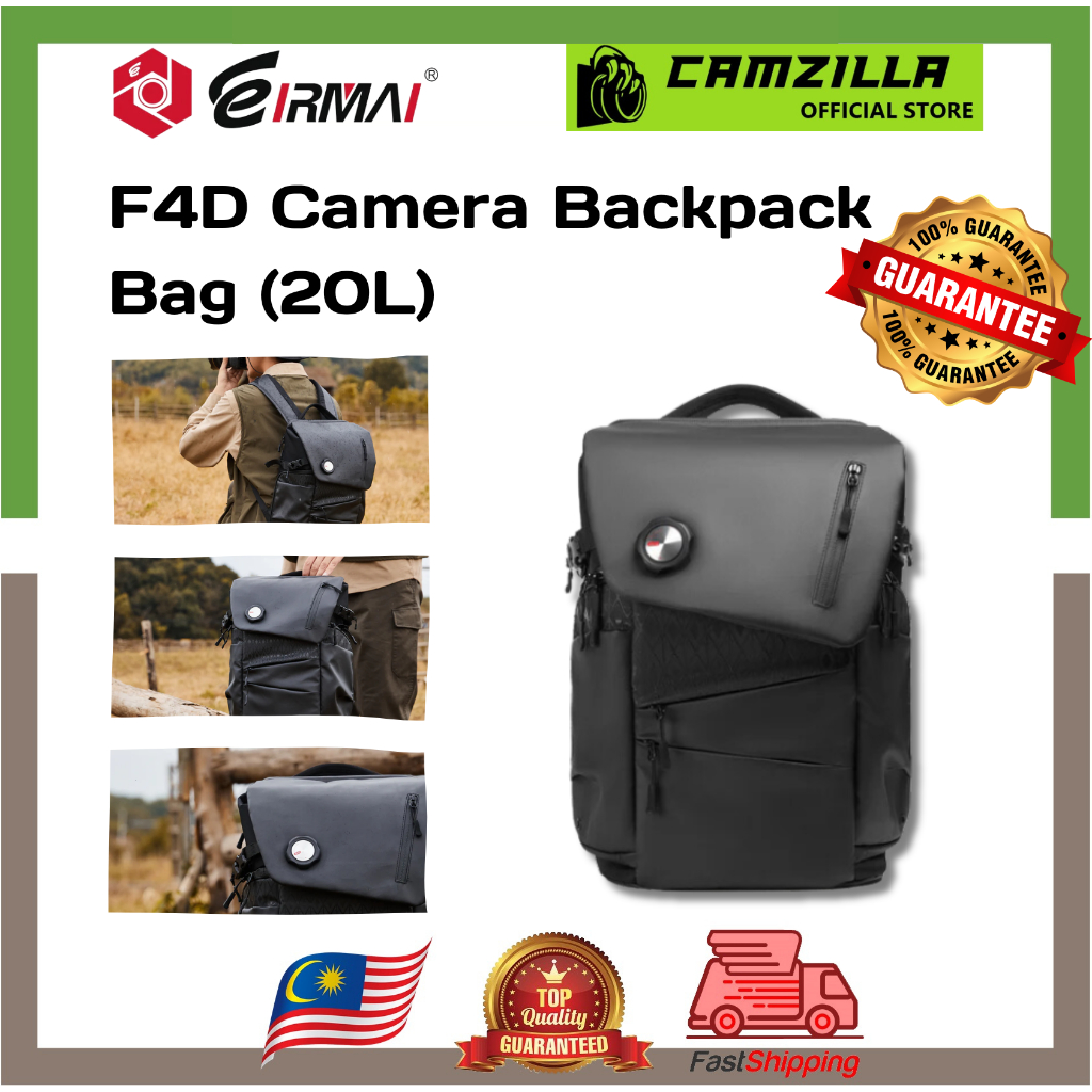 Eirmai F4D 20L | F3D 16L Falcon Camera Backpack Bag with FIDLOCK Twist ...