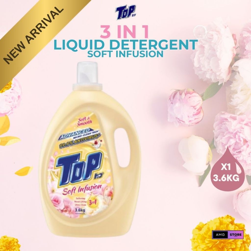 Sabun Pencuci Baharu!! Top Liquid Detergent 3in1 Soft Infusion Bottle 3 ...
