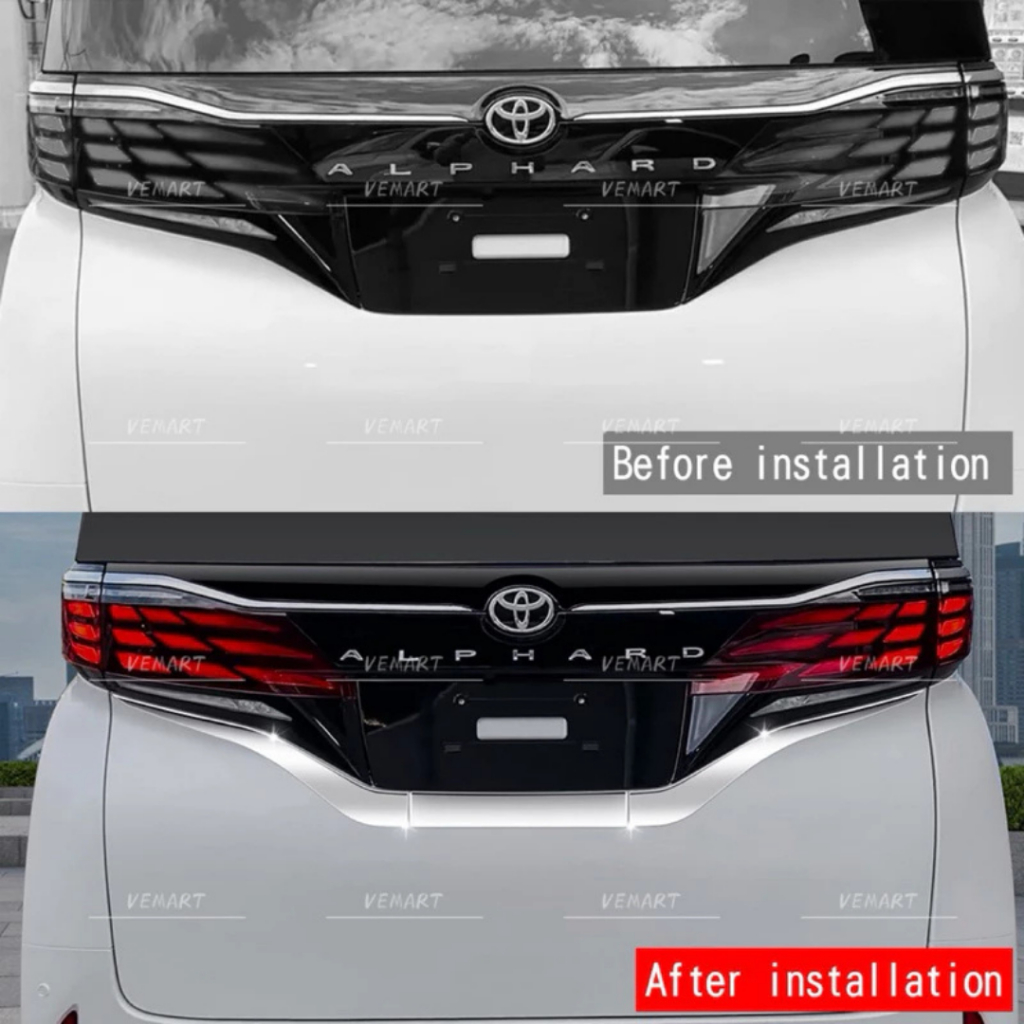 toyota alphard vellfire anh40 2024-2025 car trunk trim cover chrome car ...