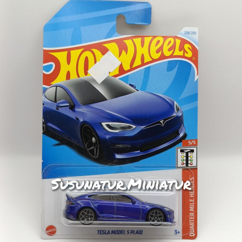 Hot Wheels Tesla Model S Plaid (Card) 1:64 HW 2024 Miniature | Shopee ...