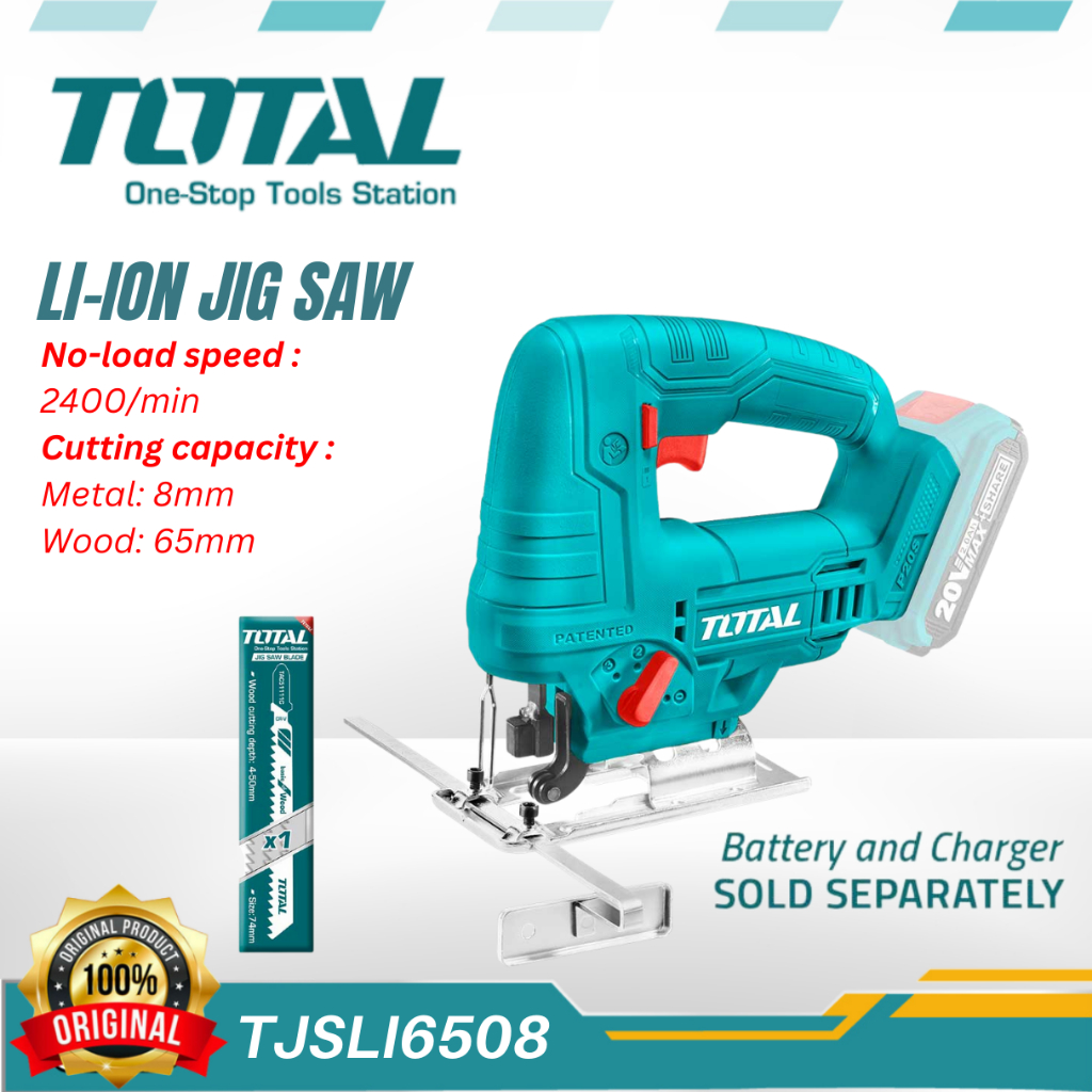 TOTAL TJSLI6508 20V Lithium-ion Jig Saw | Jigsaw | Shopee Malaysia